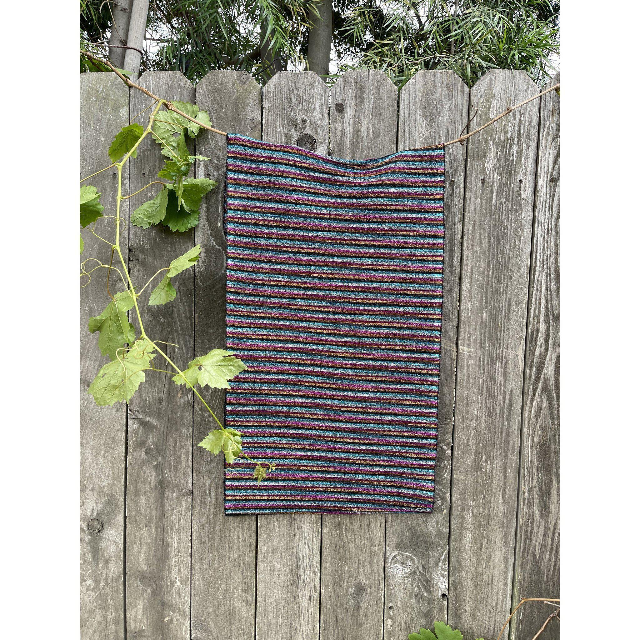 Metallic Pleated Multi-Colored Headwrap – The Little Tichel Lady